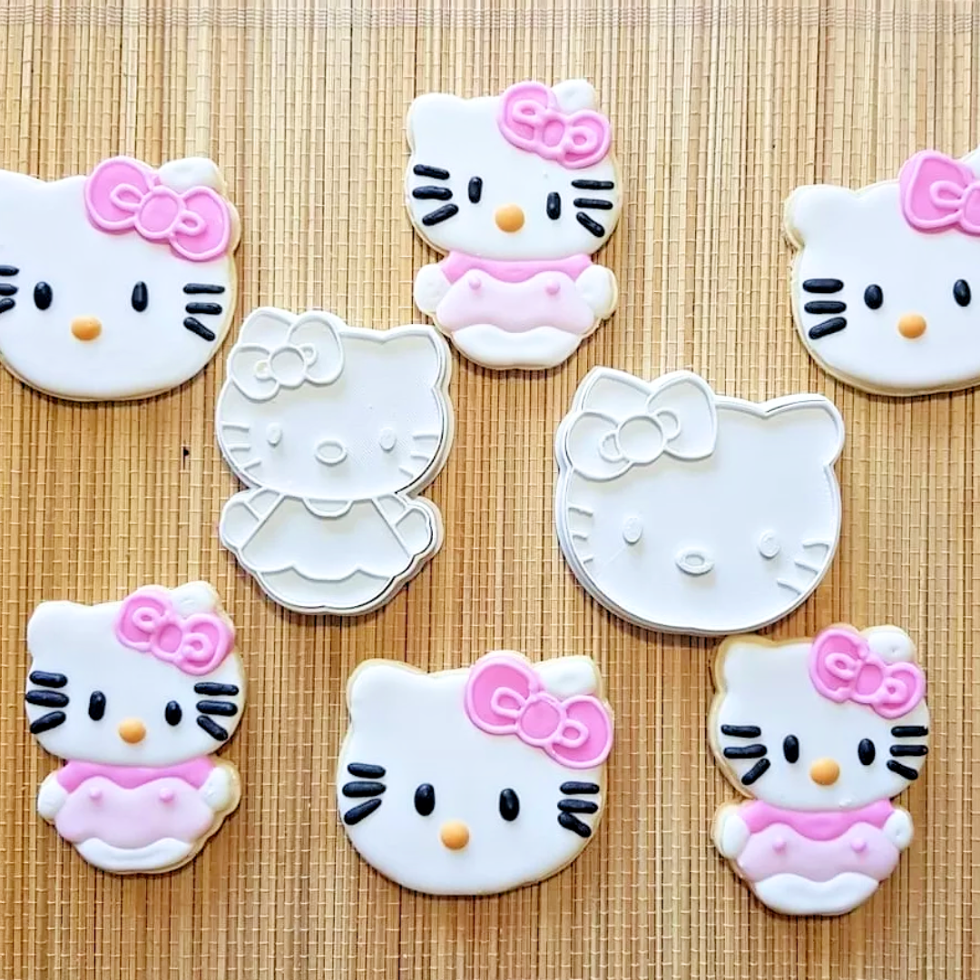 Shop Hello Kitty Cookie Mould Cutter - 2 Pieces | Mum Made Yum