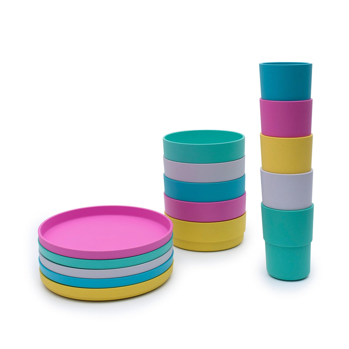 Kids Green 20cm Plate | Made From Plant Products & No Nasties | Bobo ...