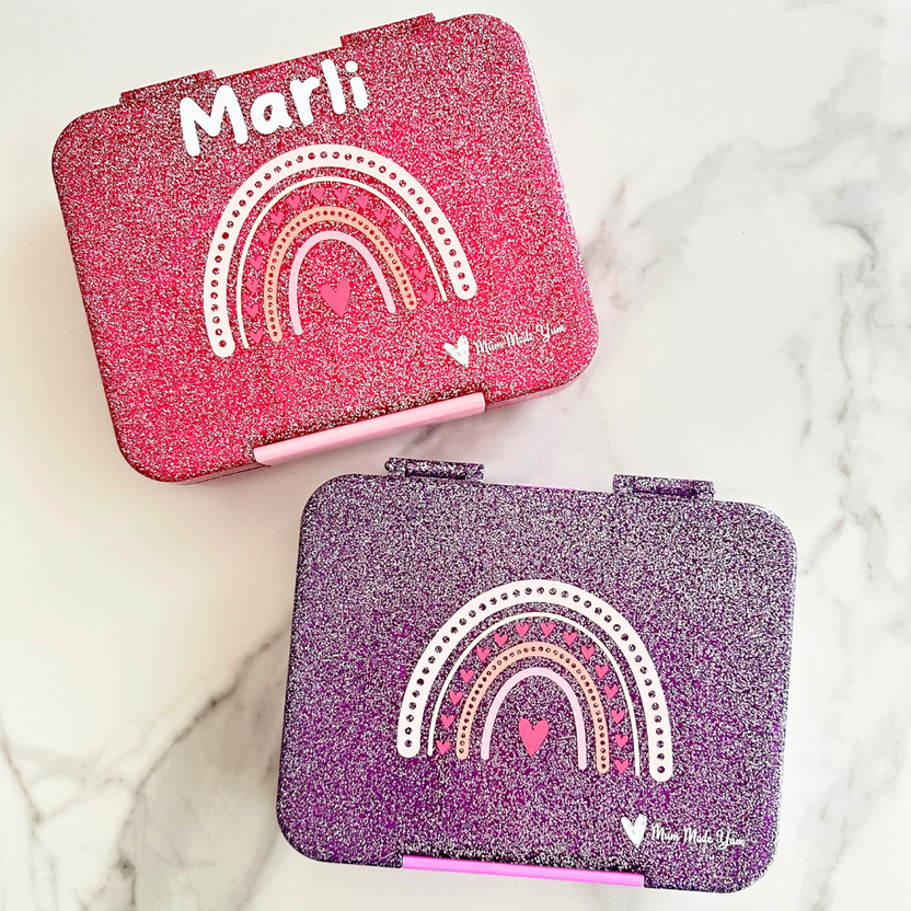 Shop Bento Lunchbox (Large) - Sparkle Purple Rainbow Love - LIMITED ...