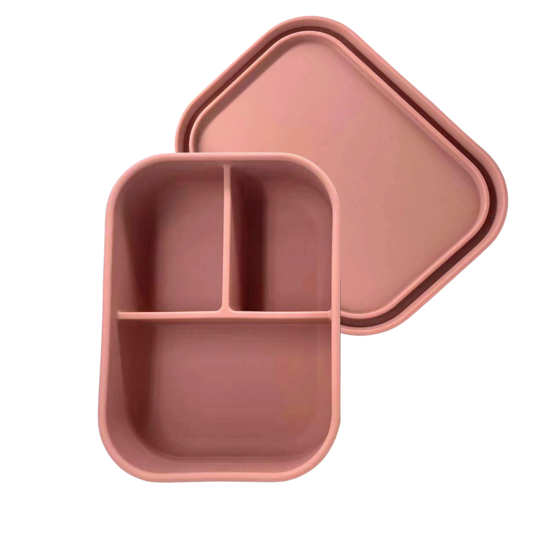 Silicone Bento Lunchbox - Pink | Mum Made Yum