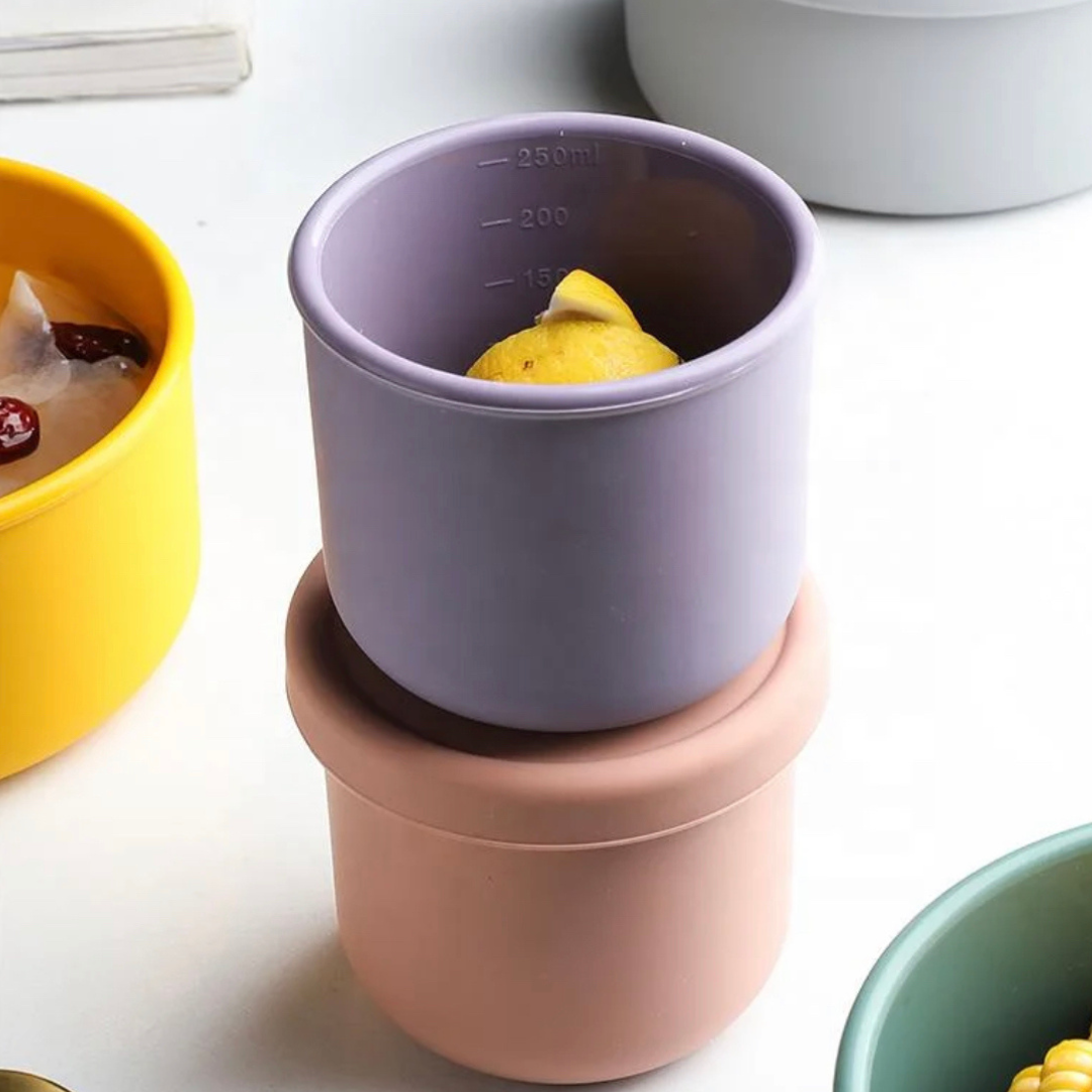 Small Silicone Snack Pot - Mustard | Mum Made Yum
