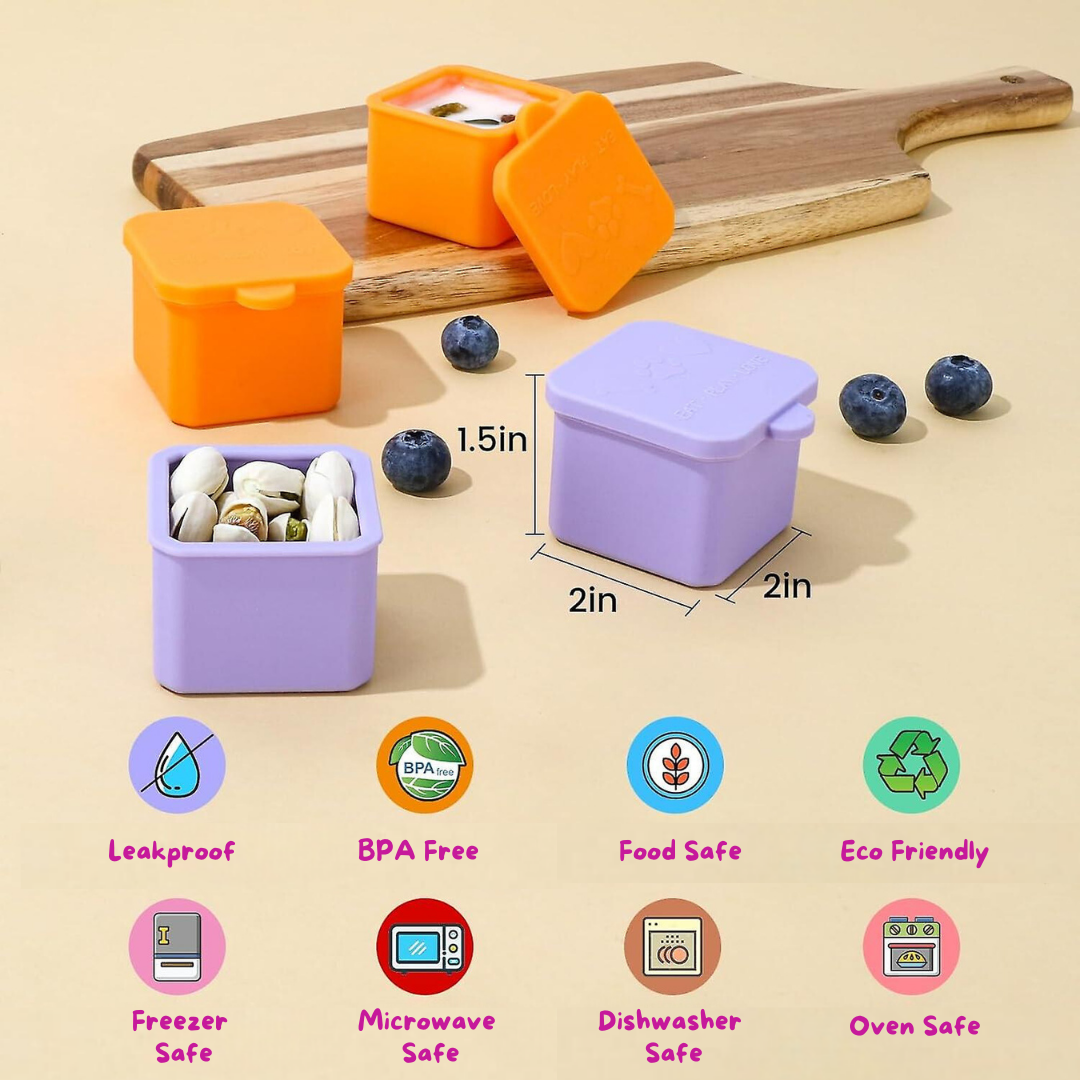 Shop Silicone Container with Lid - Square | Mum Made Yum
