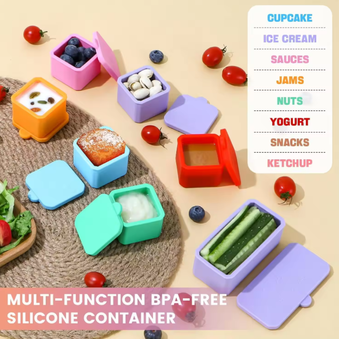 Shop Silicone Container with Lid - Square | Mum Made Yum