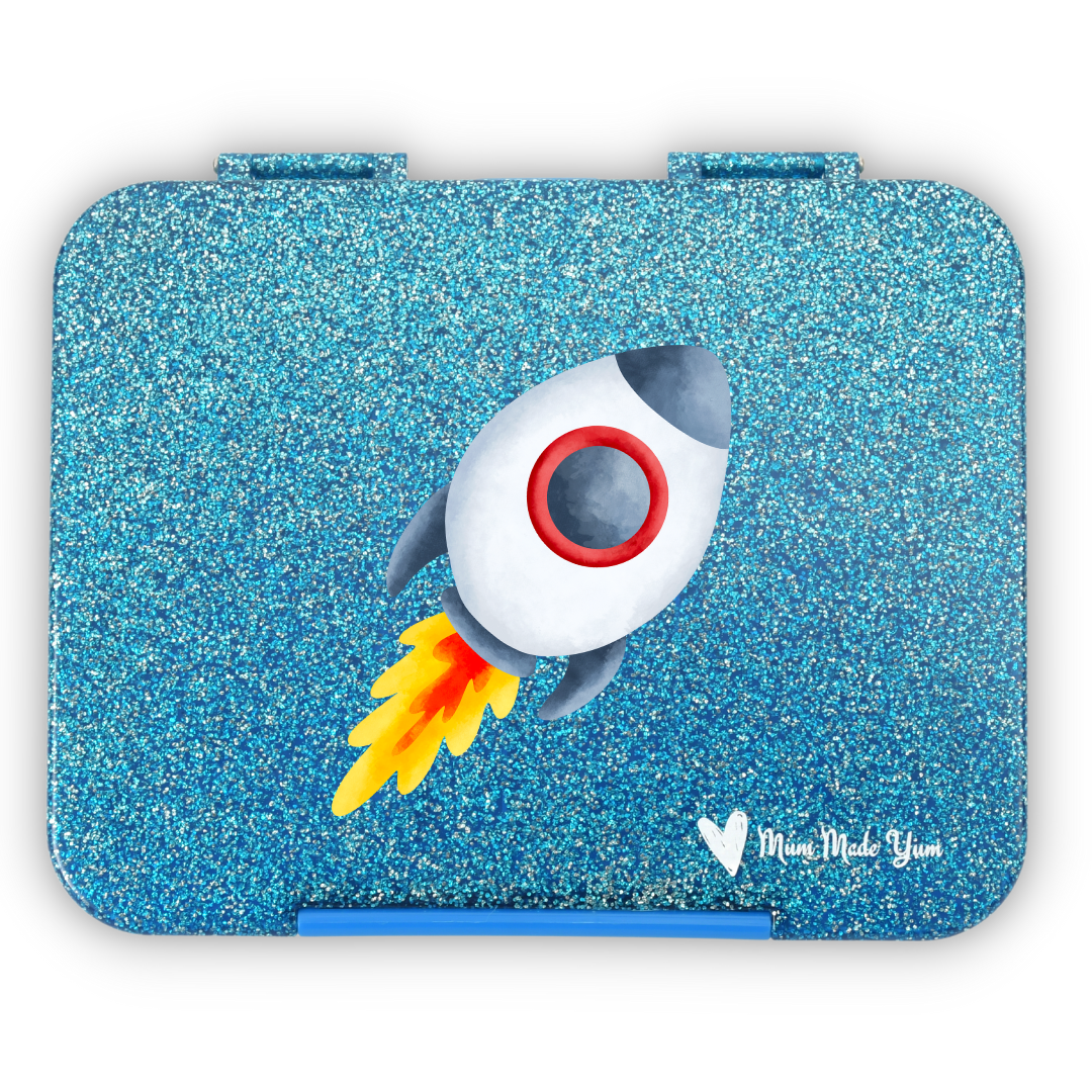 Shop Bento Lunchbox (Large) - Sparkle Blue Space | Mum Made Yum