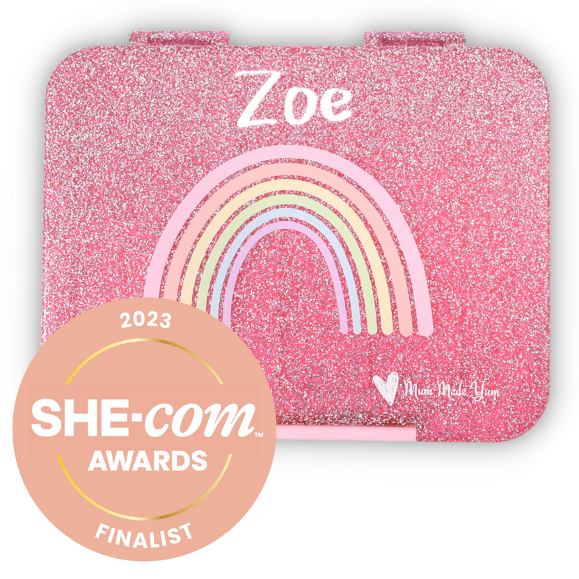 Great Value Combo Pack: Pink Sparkle Rainbow Lunchboxes | Mum Made Yum