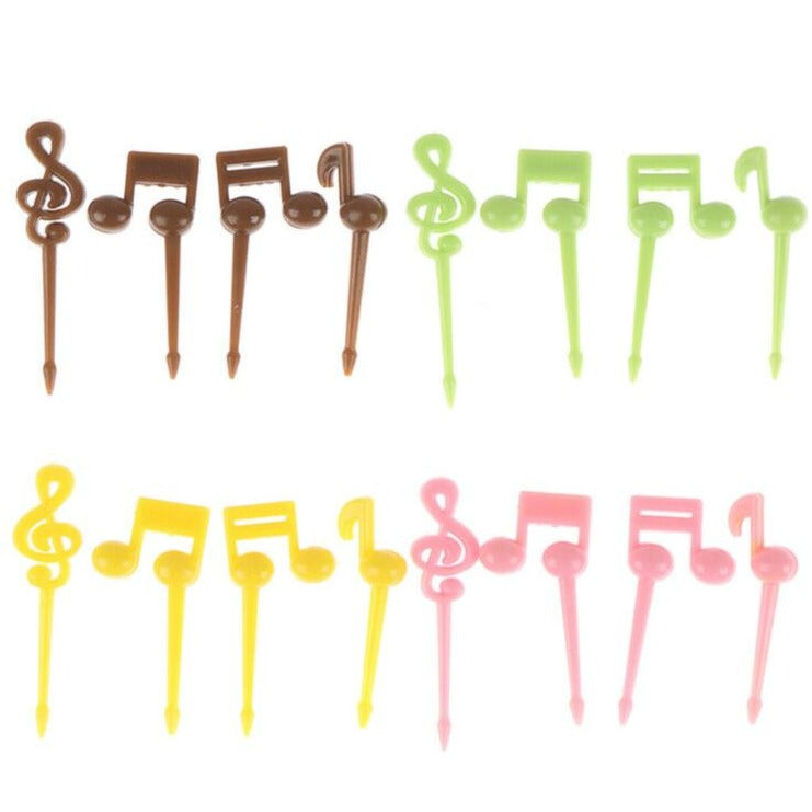 Shop Food Picks - Musical Notes (16 Pieces) | Mum Made Yum