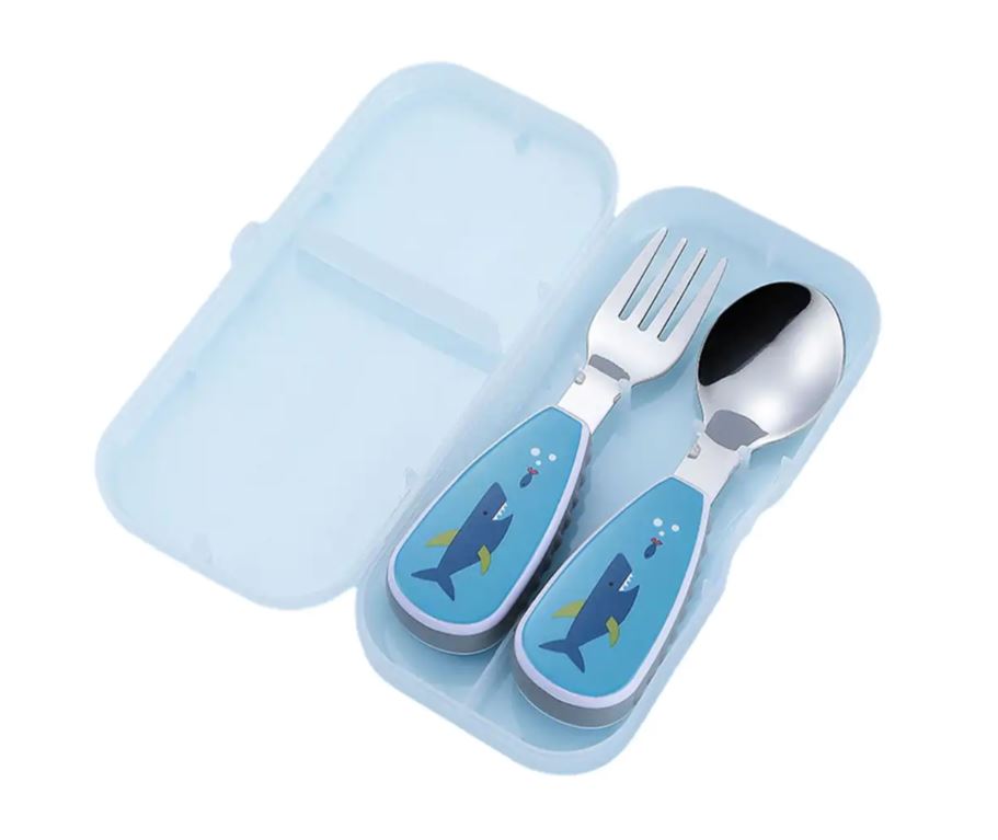 Shop Spoon & Fork Kids Cutlery Set - Shark | Mum Made Yum